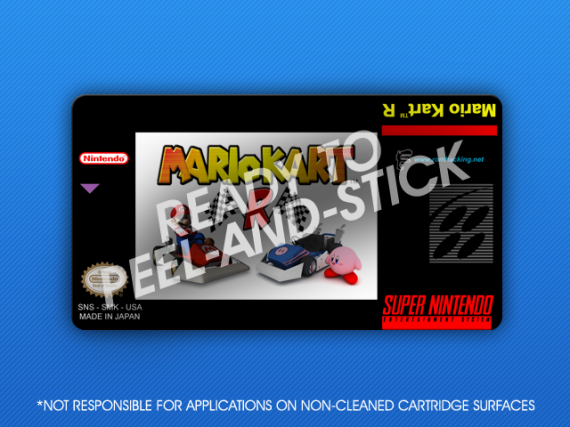 SNES - Mario Kart R Label - Retro Game Cases