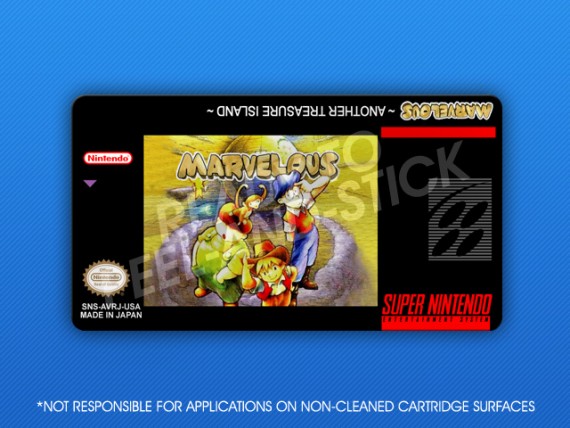 SNES - Marvelous: Another Treasure Island Label - Retro Game Cases