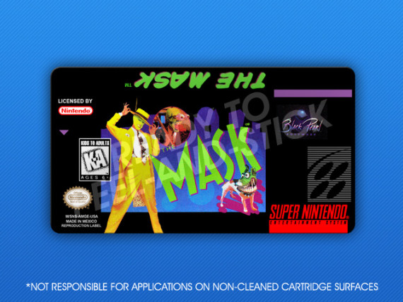 SNES - Mask, The Label - Retro Game Cases