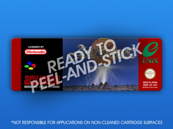 SNES PAL Labels - Retro Game Cases