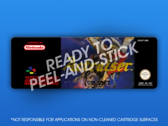SNES PAL Labels - Retro Game Cases