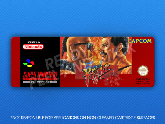SNES - Final Fight (PAL) Label - Retro Game Cases