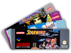 SNES Label Style Selection - Retro Game Cases