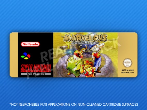 SNES - Marvelous (PAL) Label - Retro Game Cases