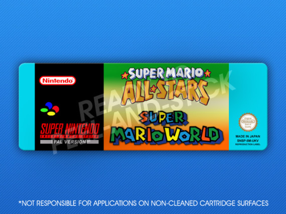 SNES - Super Mario All-Stars + Super Mario World (PAL) Label - Retro ...