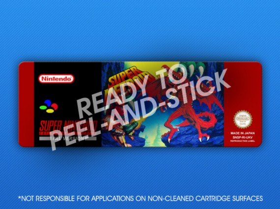 SNES - Super Metroid (PAL) Label - Retro Game Cases