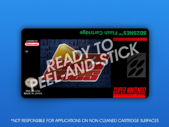 SNES - SD2SNES Flash Cartridge Label - Retro Game Cases