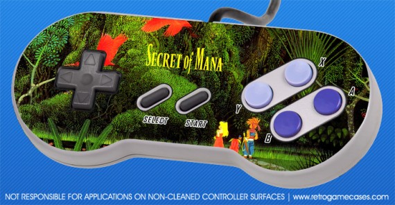 SNES Controller Overlays - Retro Game Cases