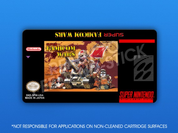SNES - Super Famicom Wars Label - Retro Game Cases