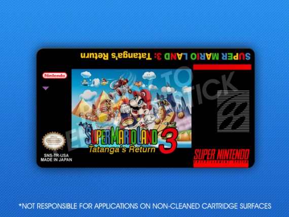 SNES - Super Mario Land 3: Tatanga’s Return Label - Retro Game Cases
