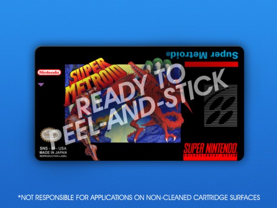 SNES - Super Metroid Label - Retro Game Cases