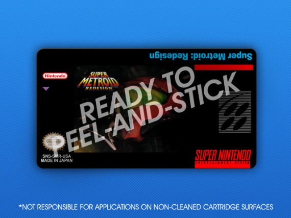 SNES - Super Metroid: Redesign Label - Retro Game Cases