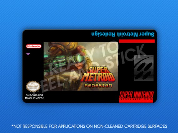 SNES - Super Metroid: Redesign Label - Retro Game Cases