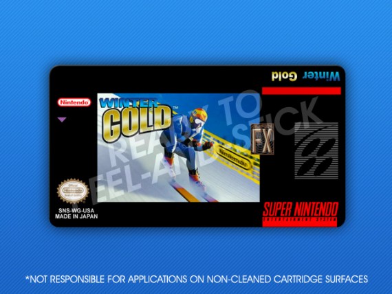 SNES - Winter Gold Label - Retro Game Cases