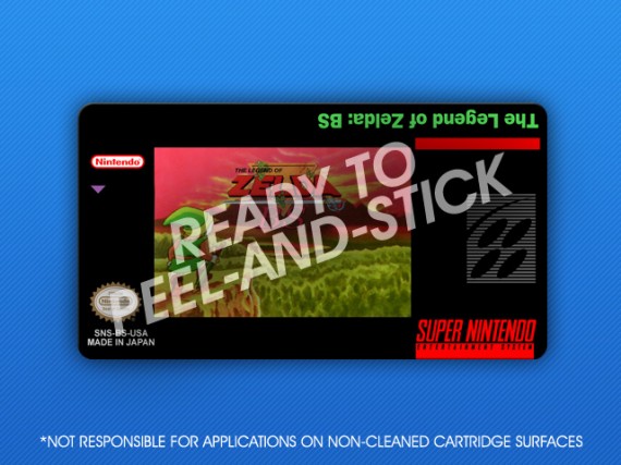 SNES - Legend of Zelda, The: BS Label - Retro Game Cases